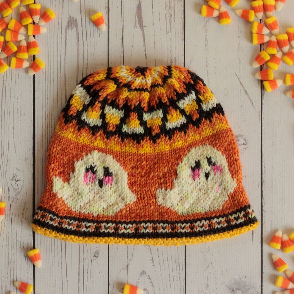 Boo - Yah Ghost Hat Digital Knitting Pattern – Yarn Love