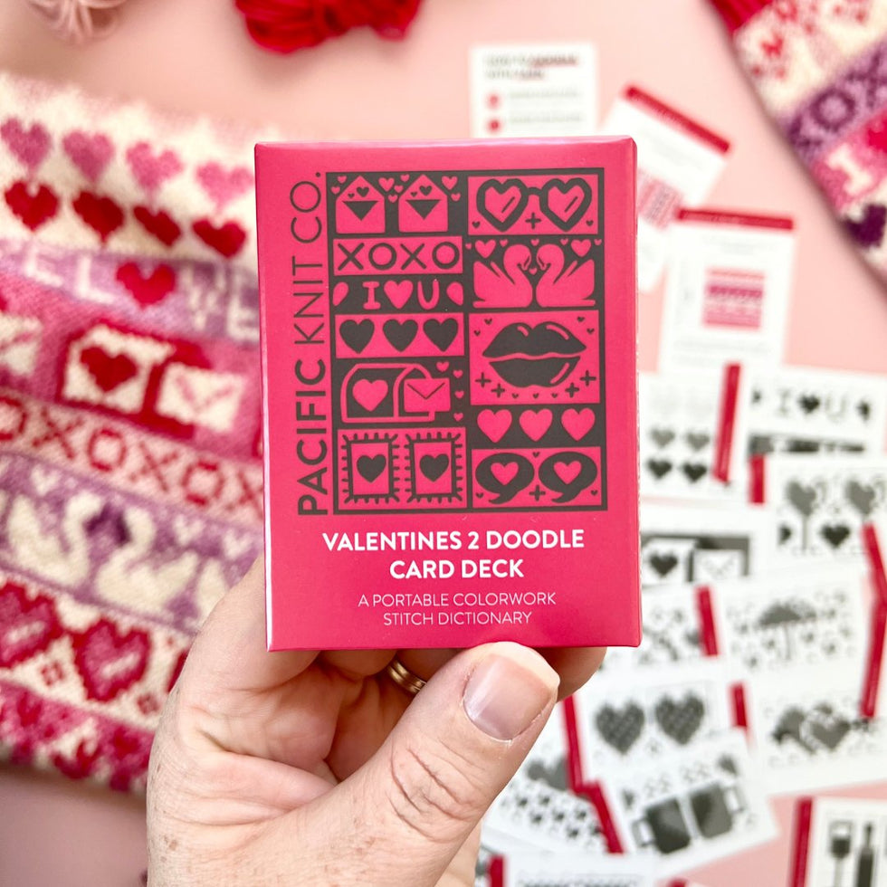Valentine 2 Doodle Deck: Knitting Chart & Stitch Dictionary Cards ...